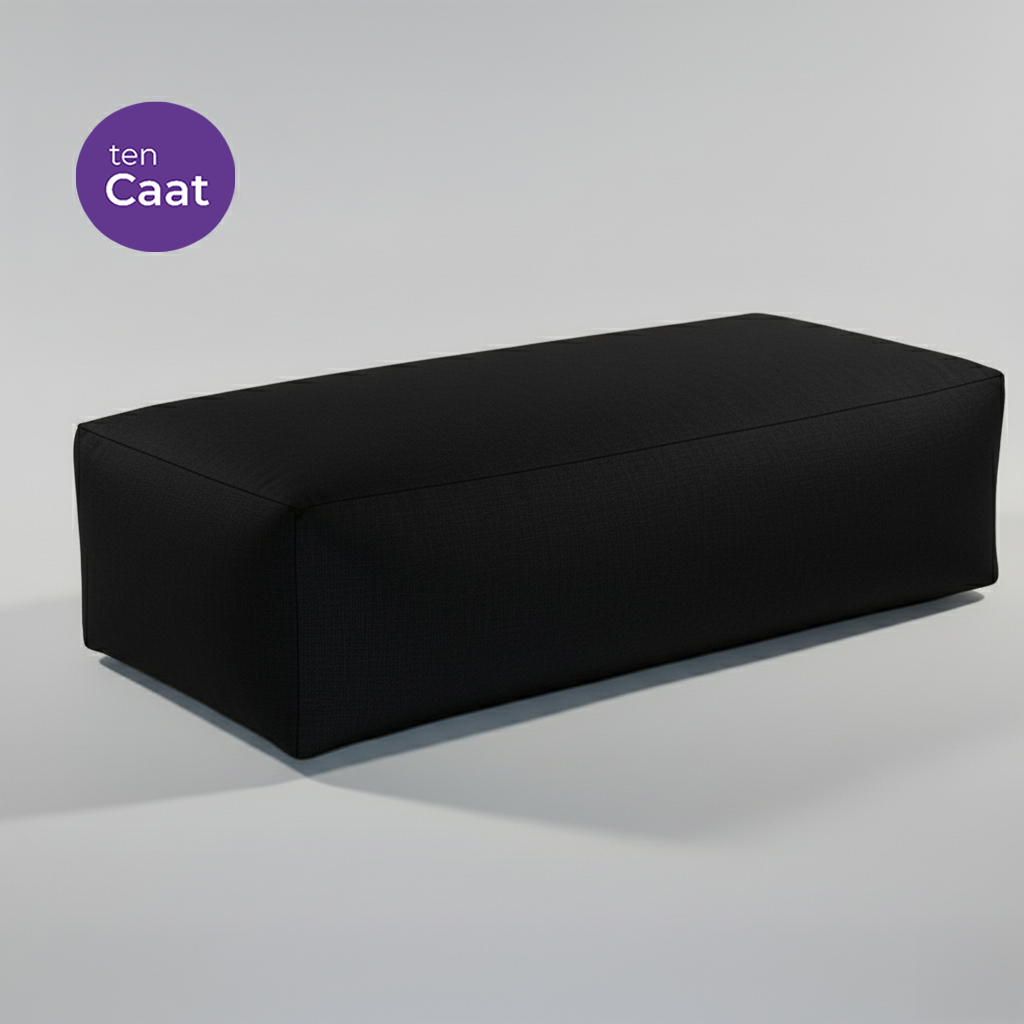 Poef Vulling Rechthoekig 100x40x45 cm Zwart - Navulbaar | ten Caat